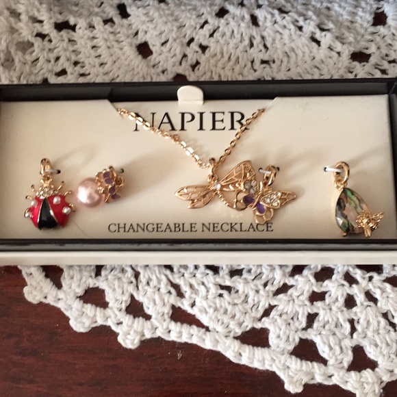 Napier | Jewelry | Napier Butterfly And Ladybug Necklace | Poshmark